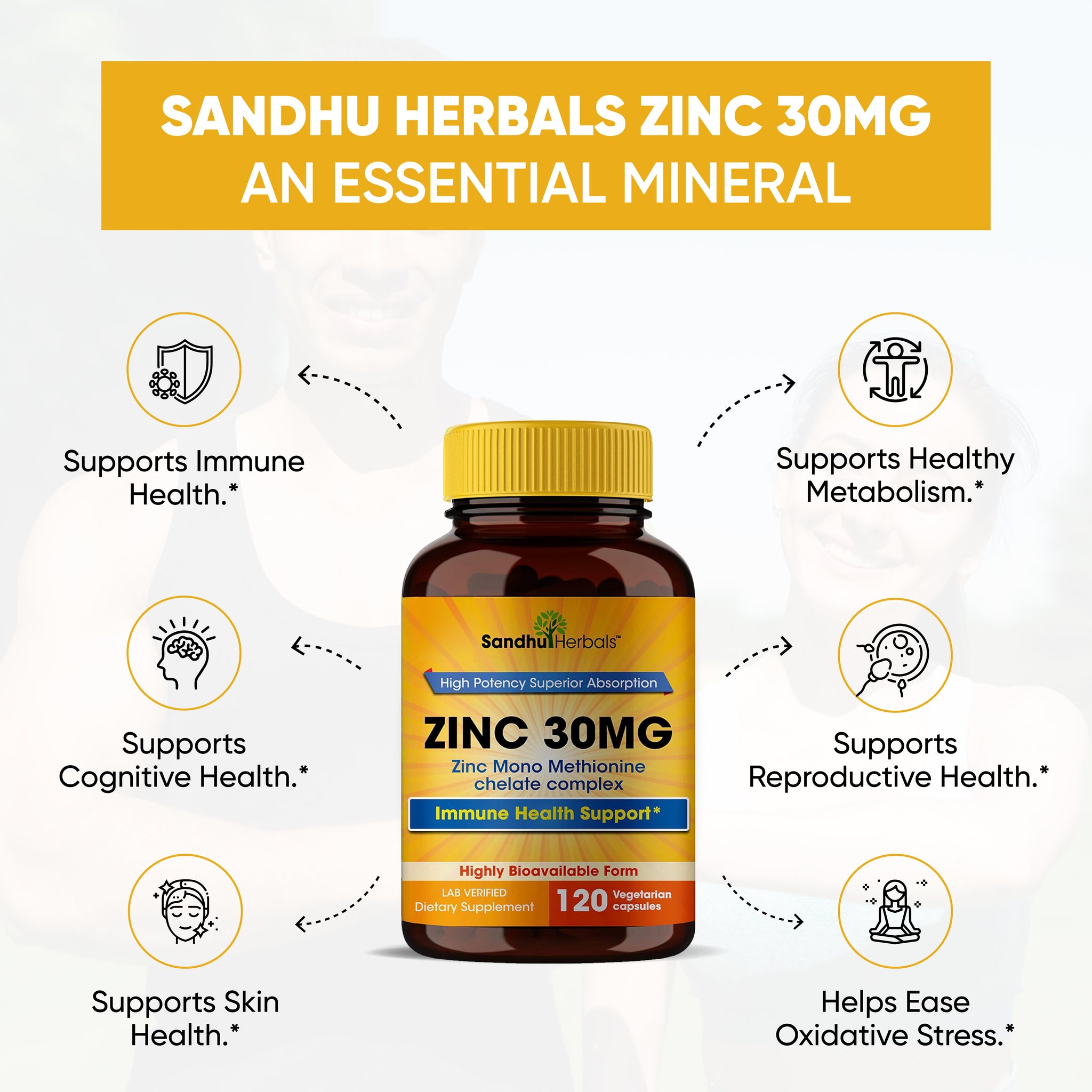 Zinc 30 mg Capsules 120 Ct – sandhuherbals
